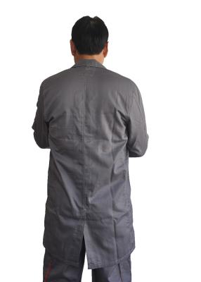 Cina Cappotto lungo del laboratorio dei blu navy di comodità indietro scaricato per l'organizzazione o il lavoro del magazzino in vendita