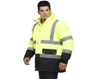 China Warmth High Visibility Work Uniforms Comfortable Waterproof Hi Vis Winter Jacket  for sale