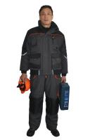 China Padded Canvas Winter Work Coveralls Comfortable With Elasticated Cuffs And Waist for sale