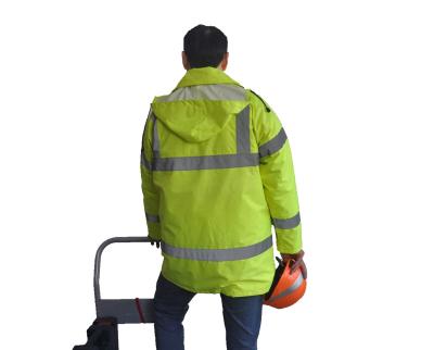 Cina Rivestimenti rivestiti del lavoro industriale dell'unità di elaborazione, rivestimento riflettente di inverno di giallo di sicurezza  in vendita