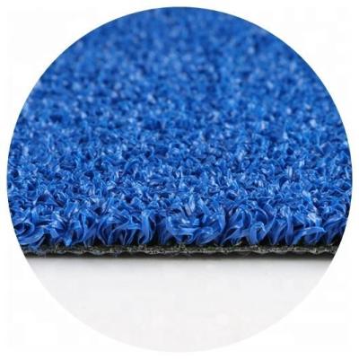 Cina Tappeto erboso artificiale colorato blu 12mm per il passo di paddle tennis in vendita