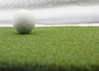 China Bicolor Synthetic Mini Golf Artificial Grass 15mm High Density for sale