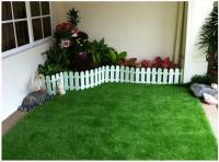 China Stem Shape Landscaping Artificial Grass 30mm UV Resistant for sale