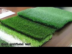 A detail display of the artificial turf for sports fields