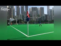 High Density Hockey Artificial Grass , Playground Hockey Fake Plastic Grass