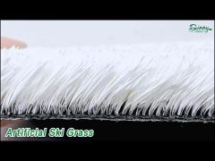 Plastic Artificial Ski Grass 25mm Height Thick Slope Anti - Wear UV Resistant