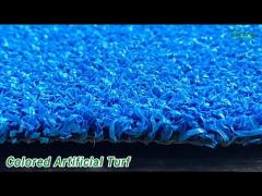 Synthetic Colored Artificial Turf PE 20mm Height UV Resistant Monochrome