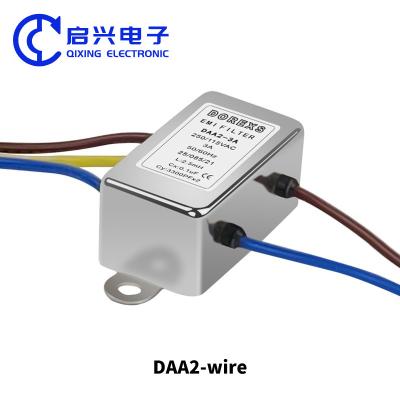 China DAA2 Wire EMI Filter Power Line Noise Filter CUL CE ROHS for sale