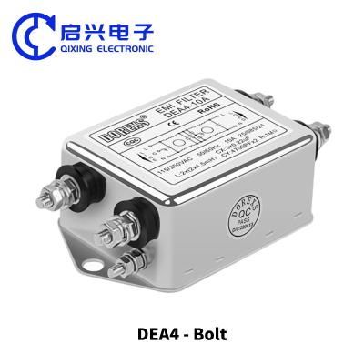 China DEA4 Fornecimento de energia AC de fase única Filtro EMI 220VAC 3A/6A/10A/20A Bom efeito de supressão for sale