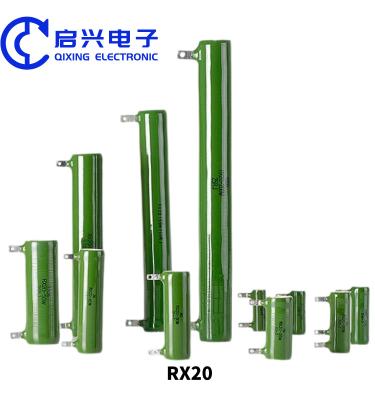 China Verstelbare Wirewound RX20 remweerstanden met een hoog vermogen en overbelastingweerstand Te koop