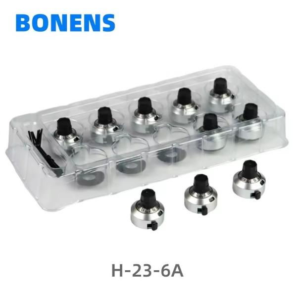 H-23-6A Multi-turn 0-14 15 Turns Controllo del volume Manopole digitale 3590S 534 Potenziometro Manopole in alluminio 6.4mm