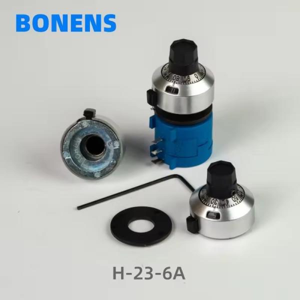 H-23-6A Multi-turn 0-14 15 Turns Controllo del volume Manopole digitale 3590S 534 Potenziometro Manopole in alluminio 6.4mm