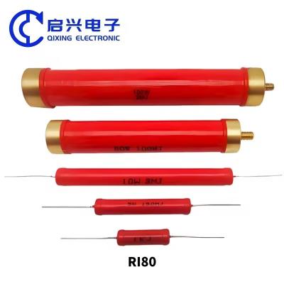 China Ri80 10W 20W 30W 50W 100W 200W 300W 500W 1000W 100 Ohm Resistores cilíndricos fixos de alta tensão for sale