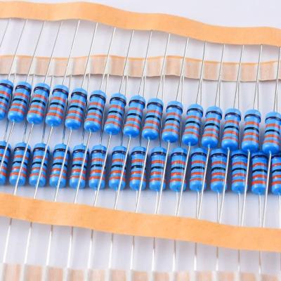 China 1/8W 1/4W 1/2W 1W 2W 3W 5W 1k weerstand 1% metalen filmweerstand Te koop