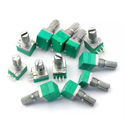 China rv097ns rk097n Soundwell rotary potentiometer b103 volume controller 10k potentiometer 097 series potentiometer b503 5v for sale