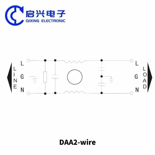 DAA2 220V 1A-10A filtro acustico EMI a linea a fase singola