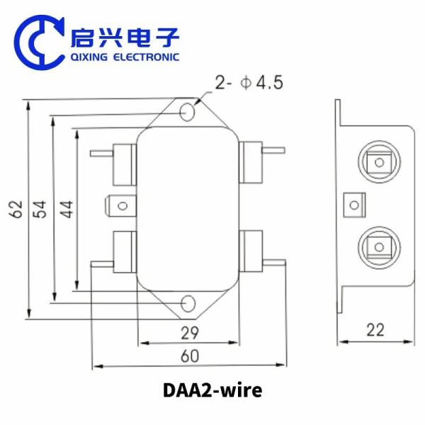 DAA2 220V 1A-10A filtro acustico EMI a linea a fase singola