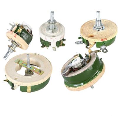 China BC1 Variable Power Resistor Rheostat Round Disk Wirewound Adjustable Resistor 25W 50W 100W 150w 200W 300W for sale