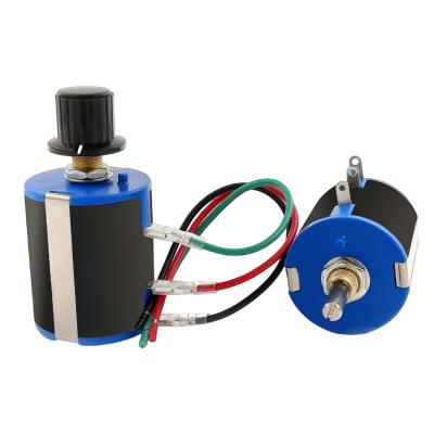 China Precision Multicoil Wirewound Potentiometer 100R 1.5K 3.3K 6.8K 22K 47K WXD4-23-3W for sale