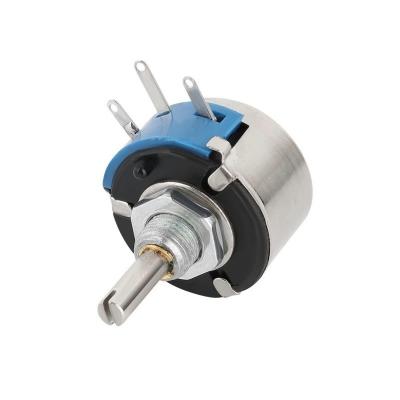 China WX14-12 3W Single Turn Wire Wound Potentiometer zonder vergrendeling 470 Ohm 1K 2K2 4K7 10K Te koop
