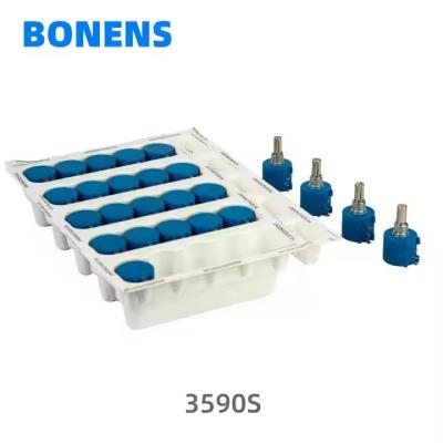 Κίνα BONENS IP67 Αδιάβροχο 10 Στροφή ακρίβεια Πολυστροφή περιστροφικό Wirewound δυνατομετρητή με κουμπί προς πώληση