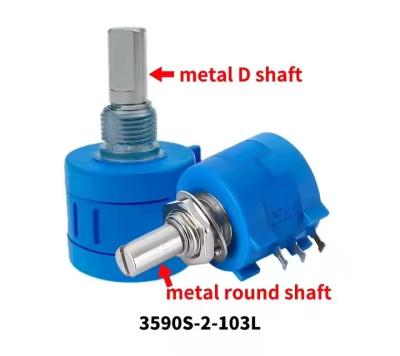 Cina BONENS IP67 Potenziometro impermeabile 3590S-2-103L 10k Ohm Precisione Multi-turn Wirewound Potentiometro 2w 10 Turn in vendita