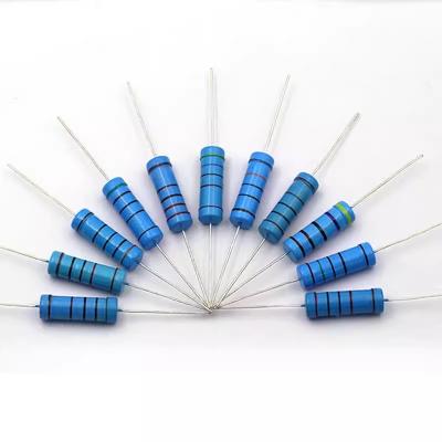 China KNP Metal Film Resistor 1W 2W 3W 5% Tolerance Fixed Resistor for sale