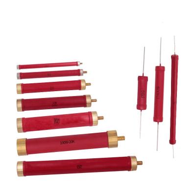 China High Voltage Wirewound Resistor with Glass Glaze Film and High Resistance Power for -55 ~ +70℃ Operating Temperature for sale