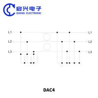 China Three Phase EMI Filter DAC6 Series 125A-200A 380VAC 440VAC Power Line Noise Suppressor for sale