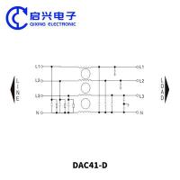 China Three Phase EMI Filter DAC6 Series 125A-200A 380VAC 440VAC Power Line Noise Suppressor for sale