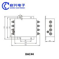 China Three Phase EMI Filter DAC6 Series 125A-200A 380VAC 440VAC Power Line Noise Suppressor for sale