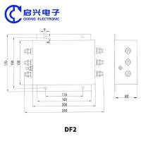 China Three Phase EMI Filter DAC6 Series 125A-200A 380VAC 440VAC Power Line Noise Suppressor for sale
