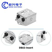 China DBA3 Insert EMI Filter 220V 1A-20A Single Phase Power Line Noise Suppression with CUL/CE Certification for sale