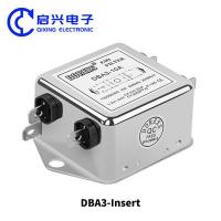 China DBA3 Insert EMI Filter 220V 1A-20A Single Phase Power Line Noise Suppression with CUL/CE Certification for sale