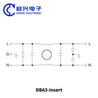 China DBA3 Insert EMI Filter 220V 1A-20A Single Phase Power Line Noise Suppression with CUL/CE Certification for sale