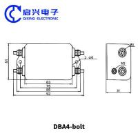 China Single Phase EMI Power Filter 220V DBA4 Series 20A 30A Noise Suppressor for sale