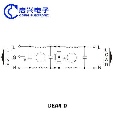 China DEA4 GD Rail Series EMI Filter 3A to 20A Single Phase High Performance Power Filter for sale