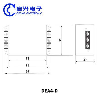 China DEA4 GD Rail Series EMI Filter 3A to 20A Single Phase High Performance Power Filter for sale