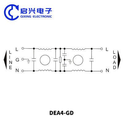 China DEA4 GD Rail Series EMI Filter 3A to 20A Single Phase High Performance Power Filter for sale