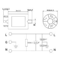 China DBA4 Round Single Phase EMI Filter 220V 12A 16A for Household Appliances for sale