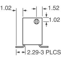 China 3269X Precision Multi Turn SMD Trimmer Potentiometer 10Ω to 5MΩ 0.25W for sale