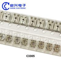 China C3305 Single Ring Glass Glaze Potentiometer 3x3mm Chip - 100Ω to 1MΩ Range, 0.1W Rated Power for sale