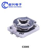 China C3305 Single Ring Glass Glaze Potentiometer 3x3mm Chip - 100Ω to 1MΩ Range, 0.1W Rated Power for sale