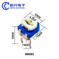 China C3305 Single Ring Glass Glaze Potentiometer 3x3mm Chip - 100Ω to 1MΩ Range, 0.1W Rated Power for sale
