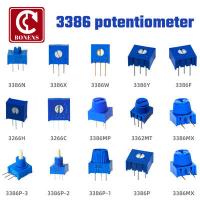 China 3386P Single Turn Trimming Potentiometer 0.5W 10% 10K Ohm Variable Resistor for sale