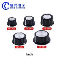 China Bakelite Plastic Potentiometer Knob 6mm Shaft KNP-20/KNP-21 Rotary Control 20mm Diameter 16mm Height for sale