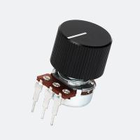 China Bakelite Plastic Potentiometer Knob 6mm Shaft KNP-20/KNP-21 Rotary Control 20mm Diameter 16mm Height for sale