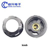 China Bakelite Plastic Potentiometer Knob 6mm Shaft KNP-20/KNP-21 Rotary Control 20mm Diameter 16mm Height for sale