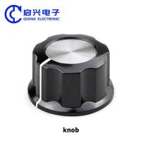 China Bakelite Plastic Potentiometer Knob 6mm Shaft KNP-20/KNP-21 Rotary Control 20mm Diameter 16mm Height for sale