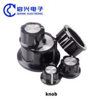 China Bakelite Plastic Potentiometer Knob 6mm Shaft KNP-20/KNP-21 Rotary Control 20mm Diameter 16mm Height for sale